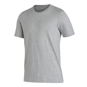 adidas men's amplifier tee, medium grey heather, x-large