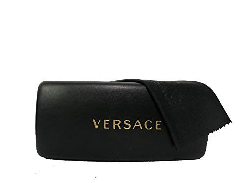 Versace VE4361 MEDUSA Rectangular GB1/87 53M Black/Grey Sunglasses For Men For women+ BUNDLE With Designer iWear Eyewear Kit