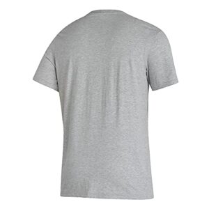 adidas Men's Amplifier Tee, Medium Grey Heather, Large