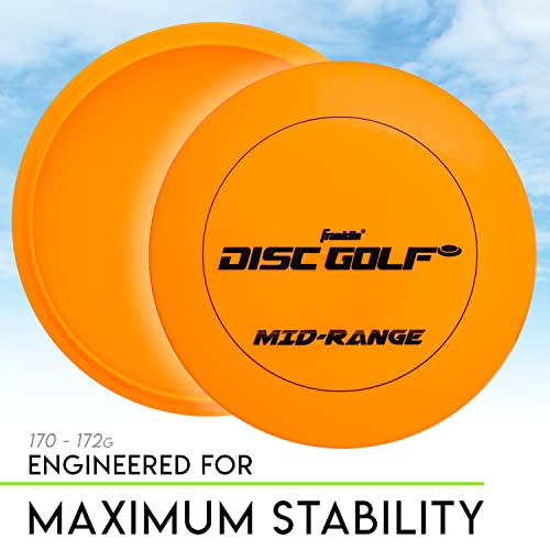 Franklin Sports unisex adult Orange/Blue/Pink ultimate flying discs, Mid-Range, Putter Discs Included - All Ages US