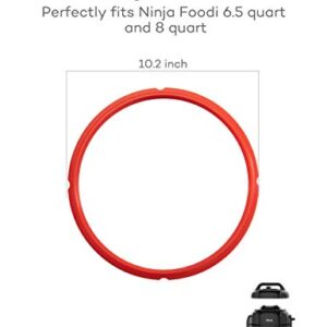 Goldlion Sealing Ring Compatible with Ninja Foodi 5 Quart 6.5 Quart and 8 Quart Silicone Gasket Accessories Rubber Sealer Replacement for Pressure Cooker and Air Fryer, Pack of 3