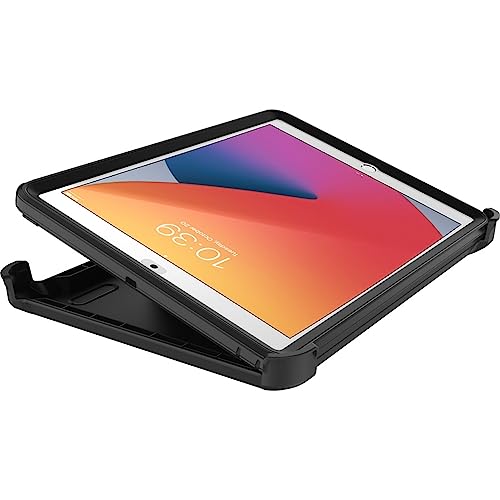 OtterBox Defender Series Case for iPad 7th, 8th & 9th Gen (10.2" Display - 2019, 2020 & 2021 version) - BLACK, Rugged, Durable, Multi-Layer Protection