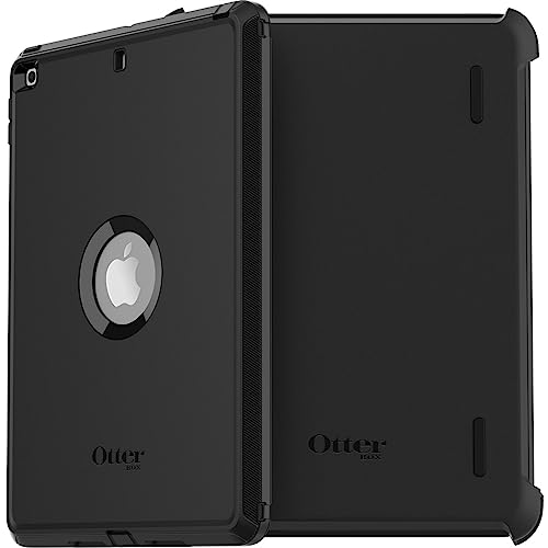 OtterBox Defender Series Case for iPad 7th, 8th & 9th Gen (10.2" Display - 2019, 2020 & 2021 version) - BLACK, Rugged, Durable, Multi-Layer Protection