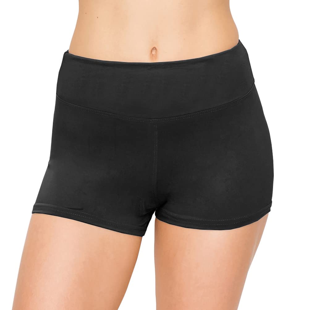 ALWAYS Women Boyshort Underwear Panties - Soft Stretch Boxer Brief Yoga Shorts 3 Pack Black Medium