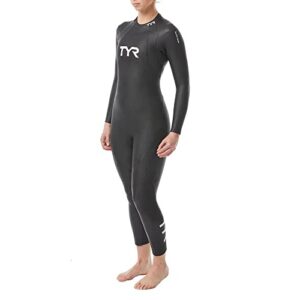 TYR womens Tyr Women's Hurricane Wetsuit Cat 1 Swimsuit, Black, Small