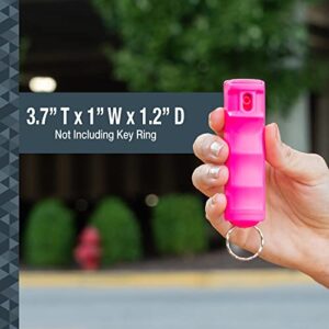 SABRE Pepper Spray & 2-in-1 Stun Gun with Flashlight, Self Defense Kit, Fast Flip Top Safety, Finger Grip for Better & Faster Aim, Painful 1.60 µC Charge, 120 Lumen LED Light, Rechargeable, 0.54 fl oz