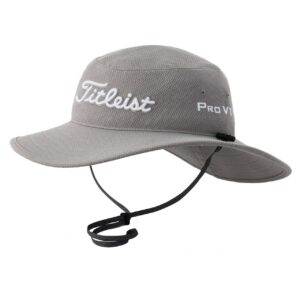 titleist men's tour aussie golf hat, (grey/white)