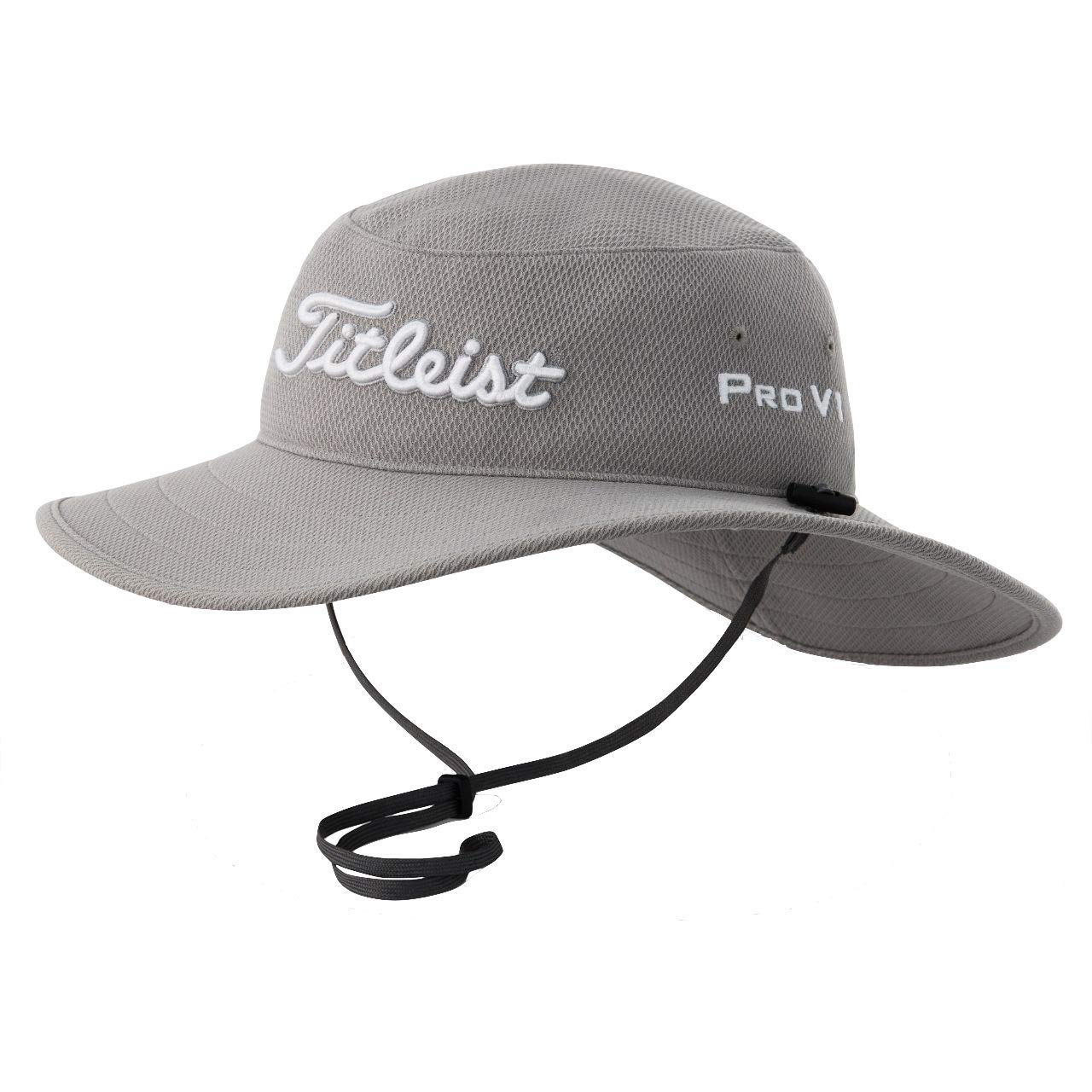 Titleist Men's Tour Aussie Golf Hat, (Grey/White)