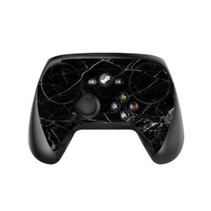 black marble background pattern vinyl decal sticker skin by moonlight4225 for steam controller