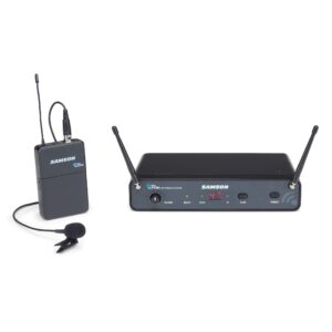 samson technologies concert 88x presentation wireless system with lm5 lavalier microphone (k band) (swc88xblm5-k), black