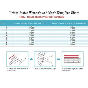 XAHH 6MM Star Trek Ring for Women Men Classic Simple Plain Ring Anniversary Proimse Wedding Ring Black Stainless Steel Band Size 8