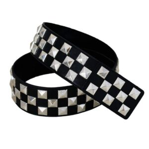 shopular new black white casual waistband wild punk fashion studded rivet belt band new 39 inch