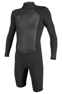 o'neill wetsuits mens o'riginal 2mm back zip l/s spring wetsuits, black/black, medium us