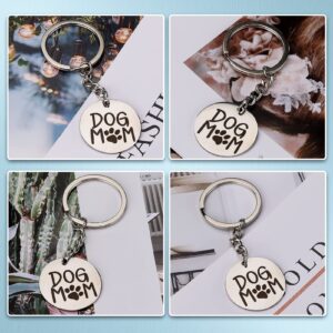 Dog Mom Keychain for Women Mother’s Day Gift Keychain Funny Dog Tag Pendent Mother Keychain from Daughter Son for Birthday Christmas Mother’s Day Thanksgiving Gift