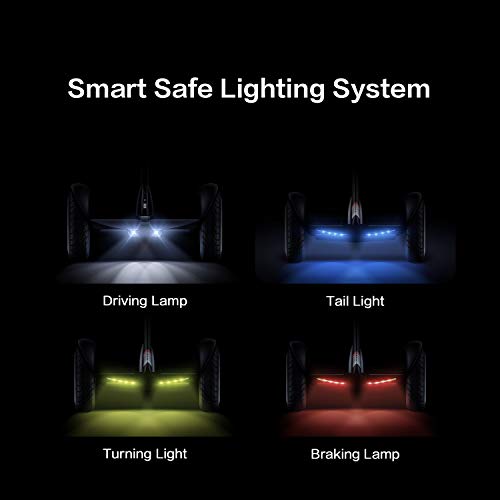 Segway Ninebot S-Plus Smart Self-Balancing Electric Scooter with Intelligent Lighting and Battery System, Remote Control and Auto-Following Mode, White Large