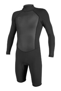 o'neill men's o'riginal 2mm back zip long sleeve spring wetsuit, black/black, s