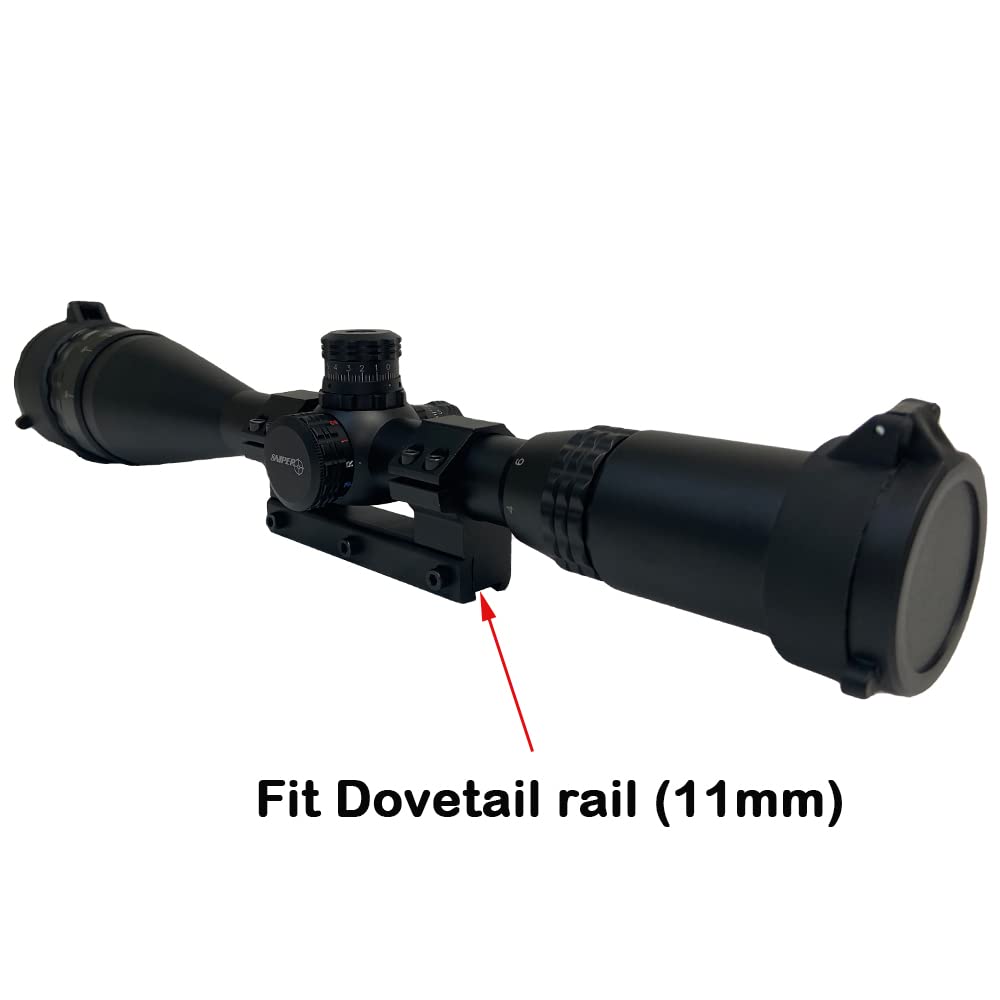 MT4-12x50AOL Red, Green, Blue Illuminated Hunting Rifle Scope/AO Adjustment 4-12X50 Scope (4-12x50 scope+dovetail scope Mount)