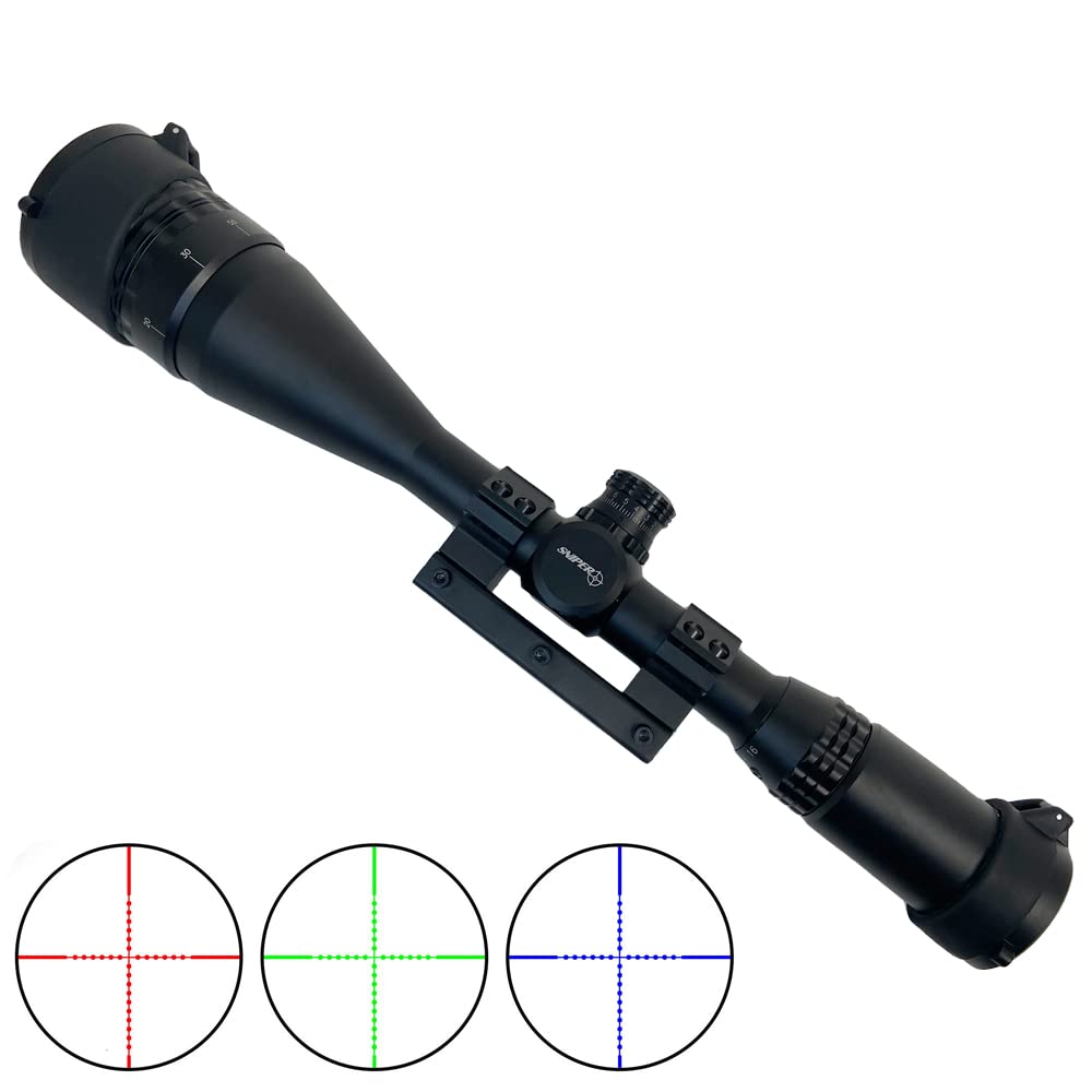 MT4-12x50AOL Red, Green, Blue Illuminated Hunting Rifle Scope/AO Adjustment 4-12X50 Scope (4-12x50 scope+dovetail scope Mount)