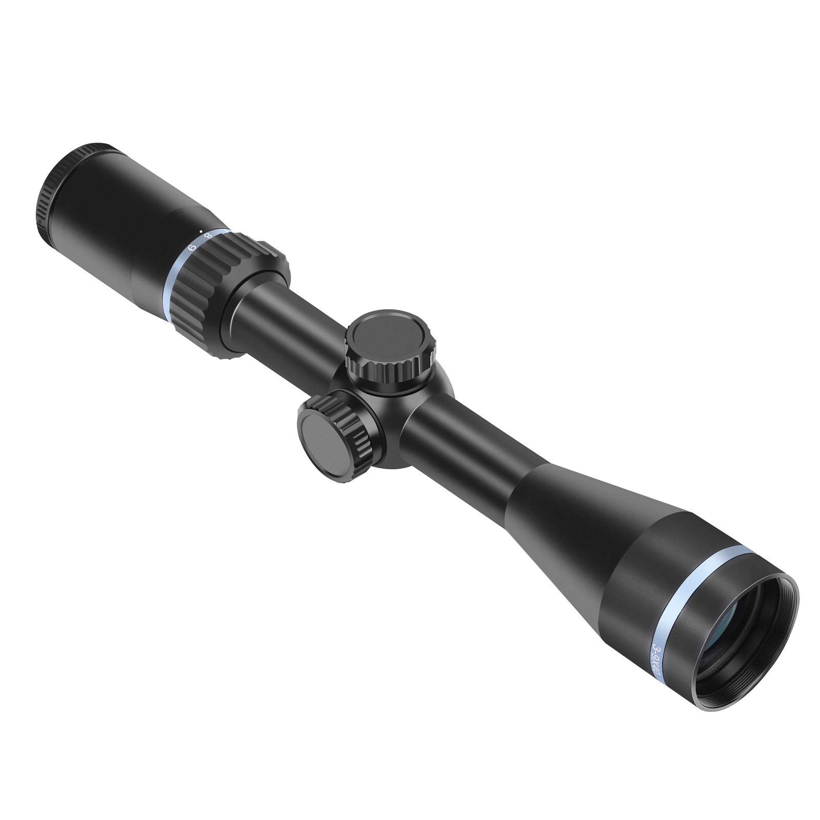 Feyachi Falcon 3-9x40mm Rifle Scope, BDC Reticle 4-inch Long Eye Relief Second Focal Plane Riflescopes, Matte Black 1 inch Tube