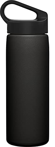 CamelBak Carry Cap Bottle - Vacuum Insulated Stainless Steel - Easy Carry, 20oz, Black