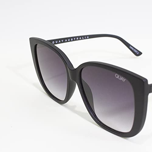 Quay - Womens Sunglasses, Square Lenses with UV Protection, Oversized Sunglasses (Ever After, Matte Black)