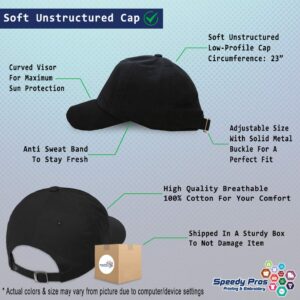 Speedy Pros Soft Baseball Cap Ireland Flag Embroidery Flags World Cup Soccer Twill Cotton Embroidered Dad Hats for Men & Women Black Design Only