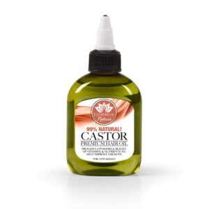 ethereal nature 99% natural hair oil blend with castor 75 ml