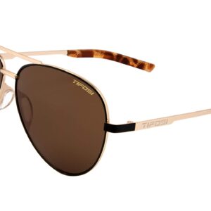 Tifosi Optics Shwae Aviator Sunglasses (Midnight Gold, Brown)