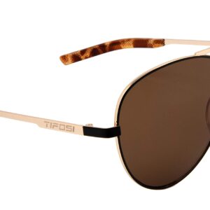 Tifosi Optics Shwae Aviator Sunglasses (Midnight Gold, Brown)