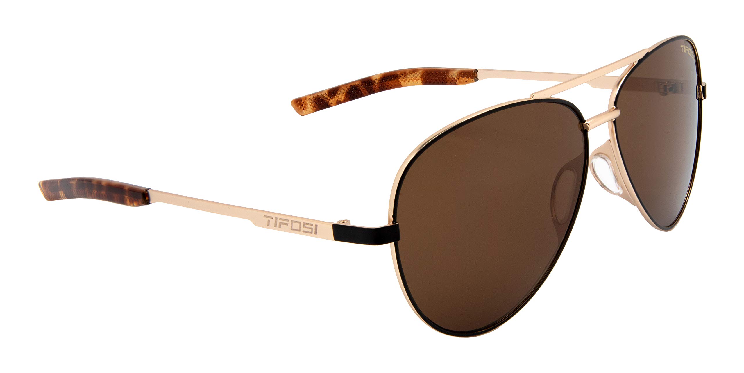 Tifosi Optics Shwae Aviator Sunglasses (Midnight Gold, Brown)