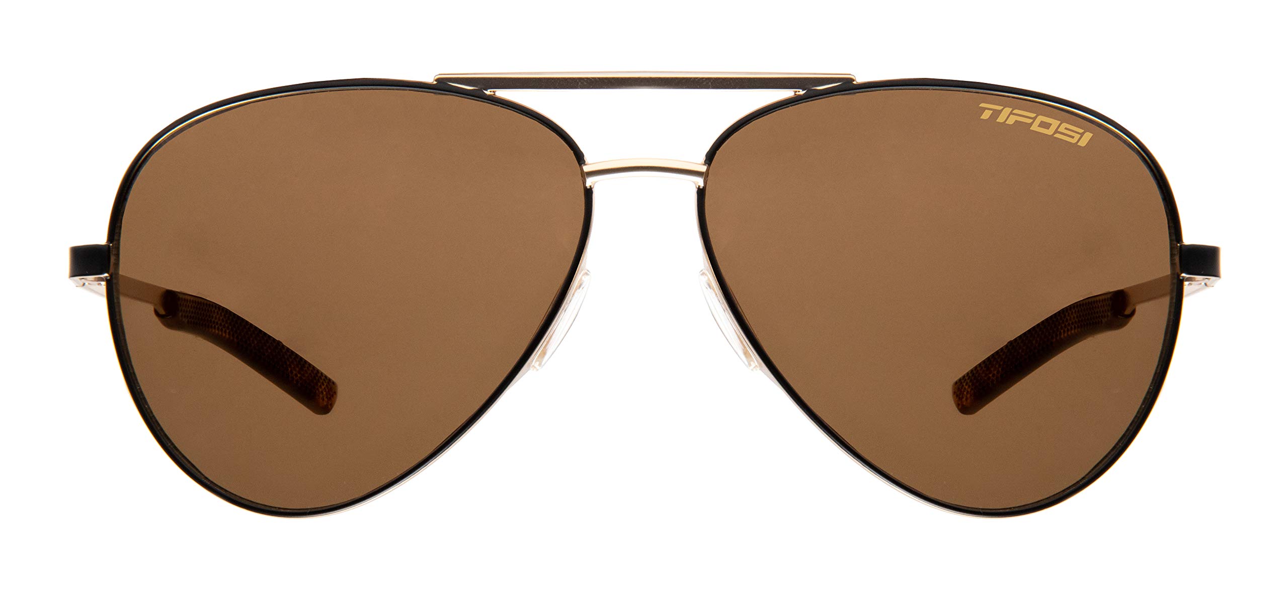 Tifosi Optics Shwae Aviator Sunglasses (Midnight Gold, Brown)