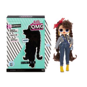 l.o.l. surprise! o.m.g. busy b.b. fashion doll with 20 surprises,multicolor