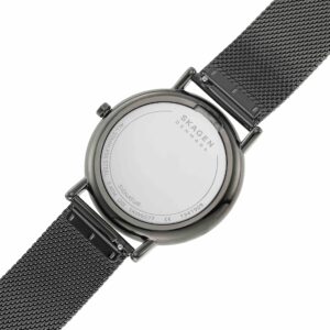 Skagen Men's Signatur Three-Hand Gray Stainless Steel Mesh Band Watch (Model: SKW6577)