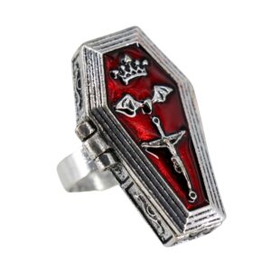 arsimus openable casket ring (silver)