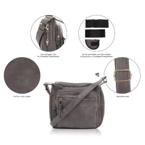 Jessie & James | Concealed Crossbody Gunbag RFID Blocking Locking Firearm Removable Holster | GY