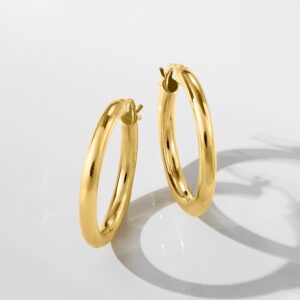 Ross-Simons Italian 18kt Yellow Gold Hoop Earrings