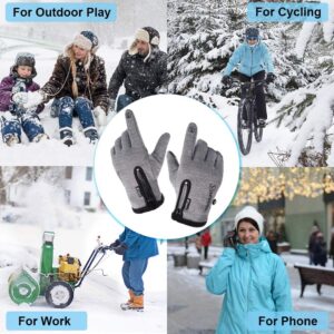 GORELOX Winter Warm Gloves,Touchscreen Cold Weather Driving Gloves Windproof Anti-Slip Sports Gloves for Cycling Running Skiing Hiking Climbing,Men ＆ Women