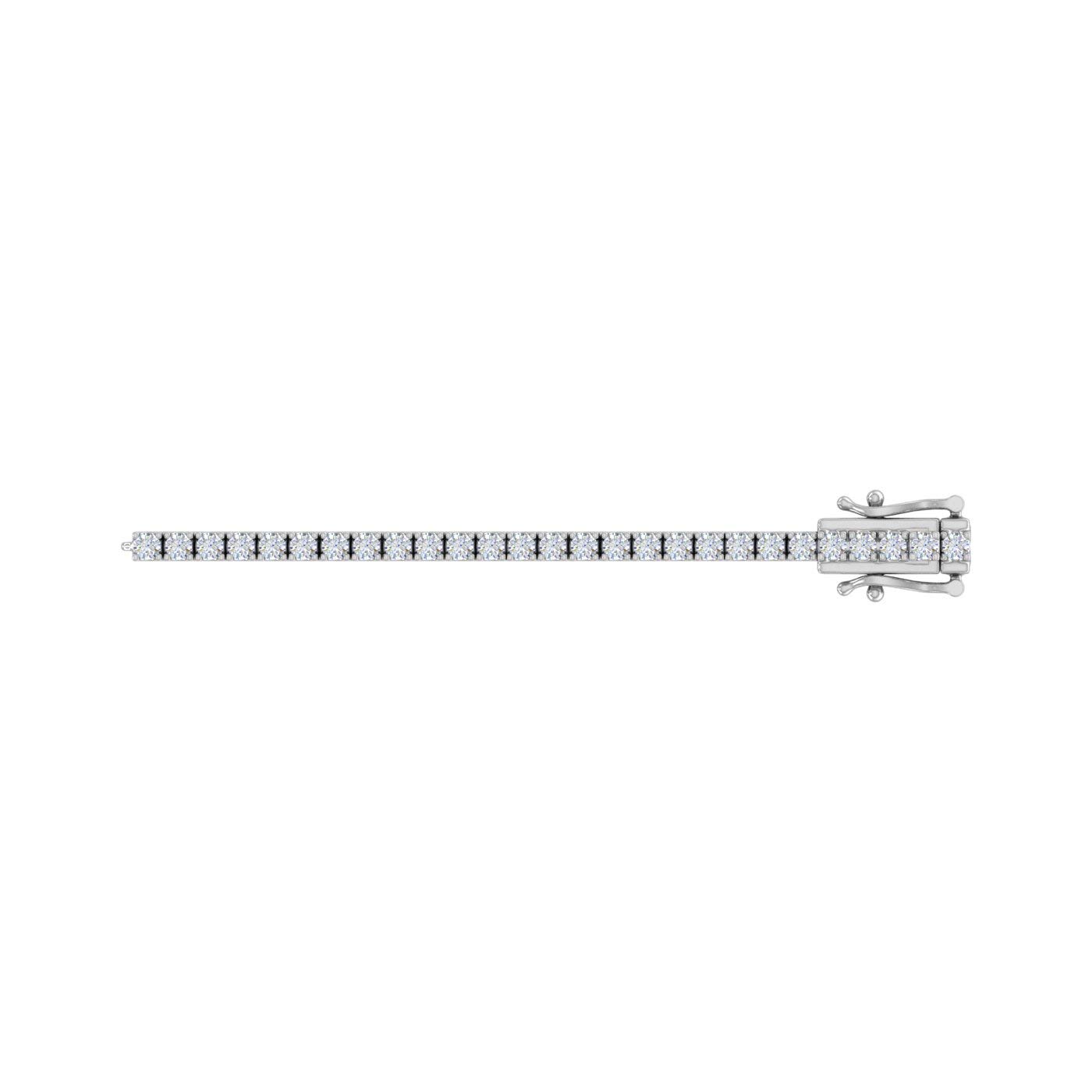 FINEROCK 2 Carat Diamond Tennis Bracelet in 10K White Gold (7.25 Inch)