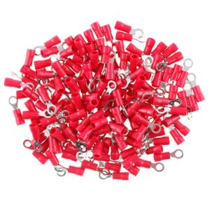 100pcs 22-16 gauge ring insulated electrical wire terminals wire crimp connectors