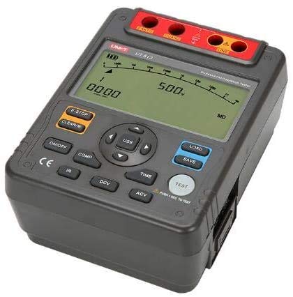 UNI-T UT513 Digital Insulation Resistance Tester, 500V/1000V/2500V/5000V, Auto Range, Display Count: 9999