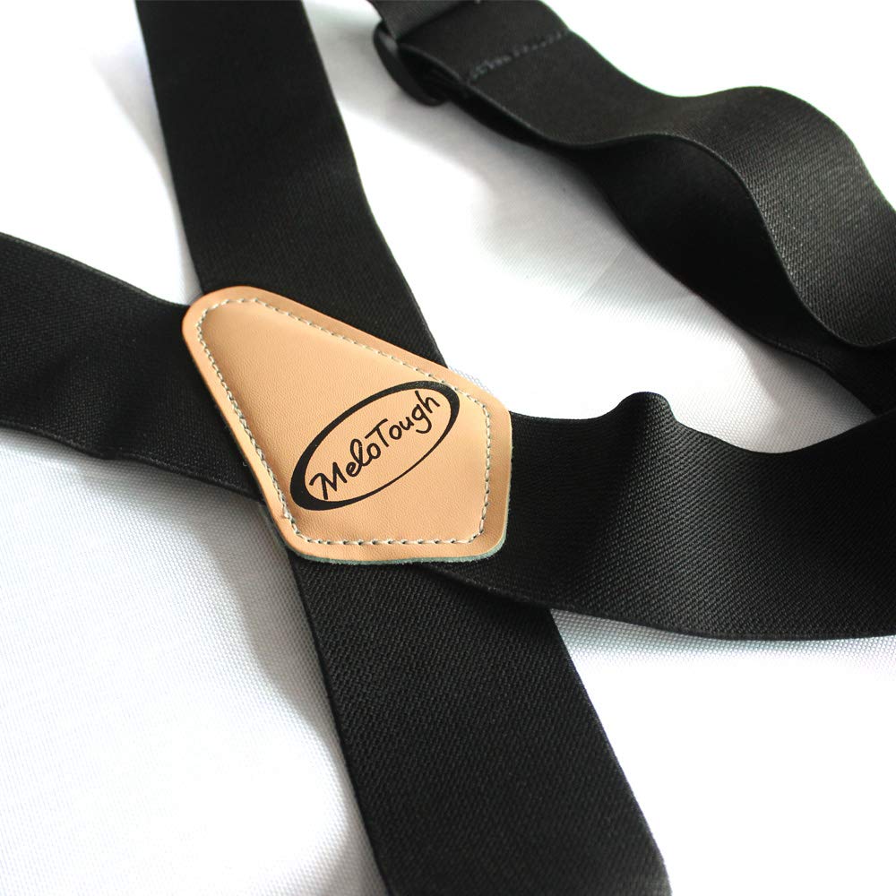 MELOTOUGH Outback Side Clip Trucker Suspenders/Perry Suspenders with 2inch Width Elastic