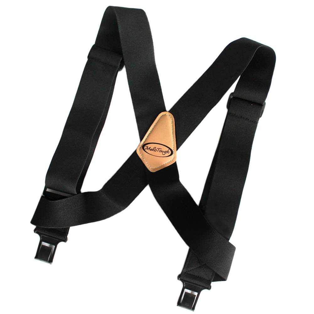 MELOTOUGH Outback Side Clip Trucker Suspenders/Perry Suspenders with 2inch Width Elastic