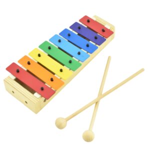 musicube xylophone for kids wood xylophone with mallets orff music instrument for educational& preschool learning baby percussion kit with professional tuning for toddlers gift choice for children age