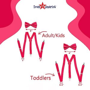 Dress Up America Bow Tie and Suspenders Set - Bow, Glasses & Suspenders for Boys and Girls, Party Accessories Adults & Kids