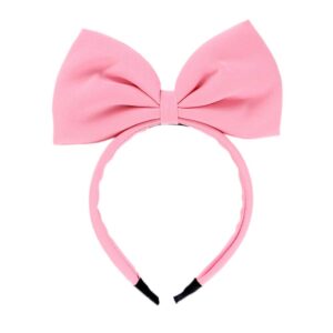 MXXGMYJ Women Big Bows Headbands Bow Headband Hairbands for Women Girls Bow Hair Hoop Birthday Halloween Christmas Party Costume Accessories Gifts Pink 1Pcs