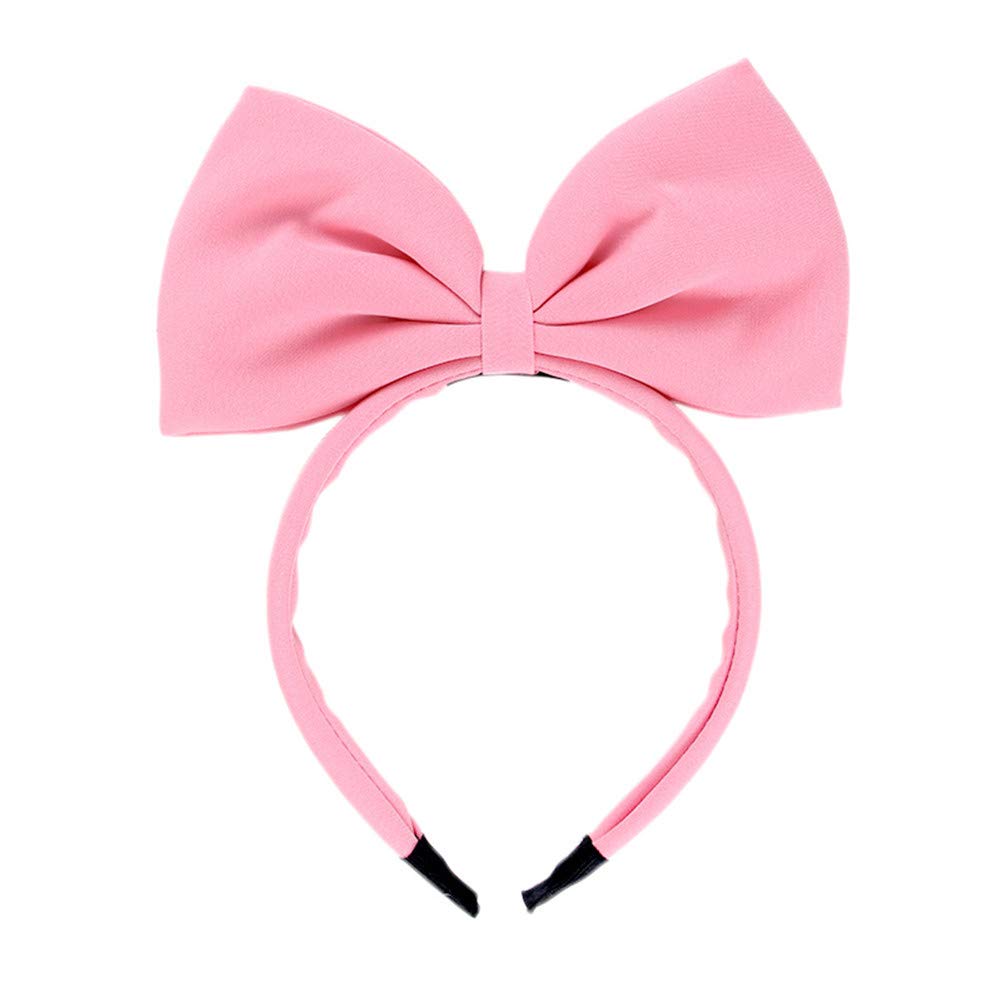 MXXGMYJ Women Big Bows Headbands Bow Headband Hairbands for Women Girls Bow Hair Hoop Birthday Halloween Christmas Party Costume Accessories Gifts Pink 1Pcs