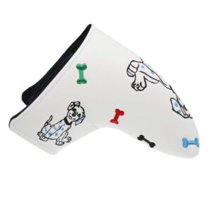 histar cuter puppy golf blade putter cover headcover for scotty cameron (white)