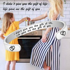 Zuo Bao Stepdaughter Gifts Daughter In Law Keychain I Didn't Give You The Gift Of Life Life Gave Me The Gift Of You Stepmom Gifts From Stepdaughter Mother In Law