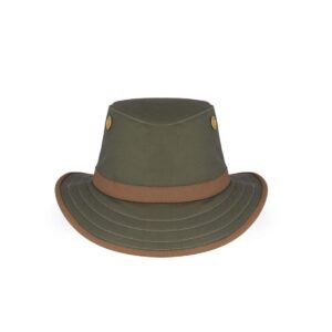 tilley twc7 washable outback waxed cotton sun protection guaranteed for life hat (green, 7 3/8)