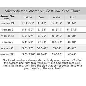 miccostumes Women's Costume Magical Girl Cosplay Fighting Bodysuit Full Set With Purple Hooded Cloak (M)